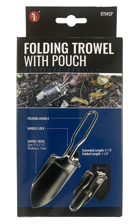 SE 8-7/8" Mini Stainless Steel Folding Trowel With Pouch – Prospecting Gear